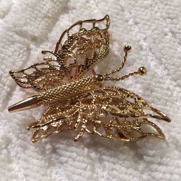 Monet | Jewelry | Vintage Monet Butterfly Brooch | Poshmark